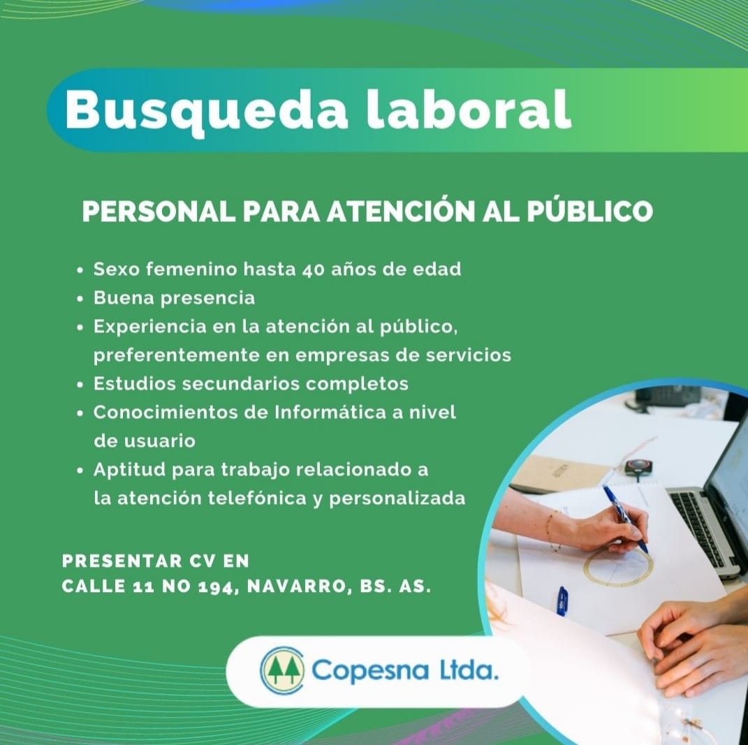COPESNA. Búsqueda laboral de personal para atención al público - El ...
