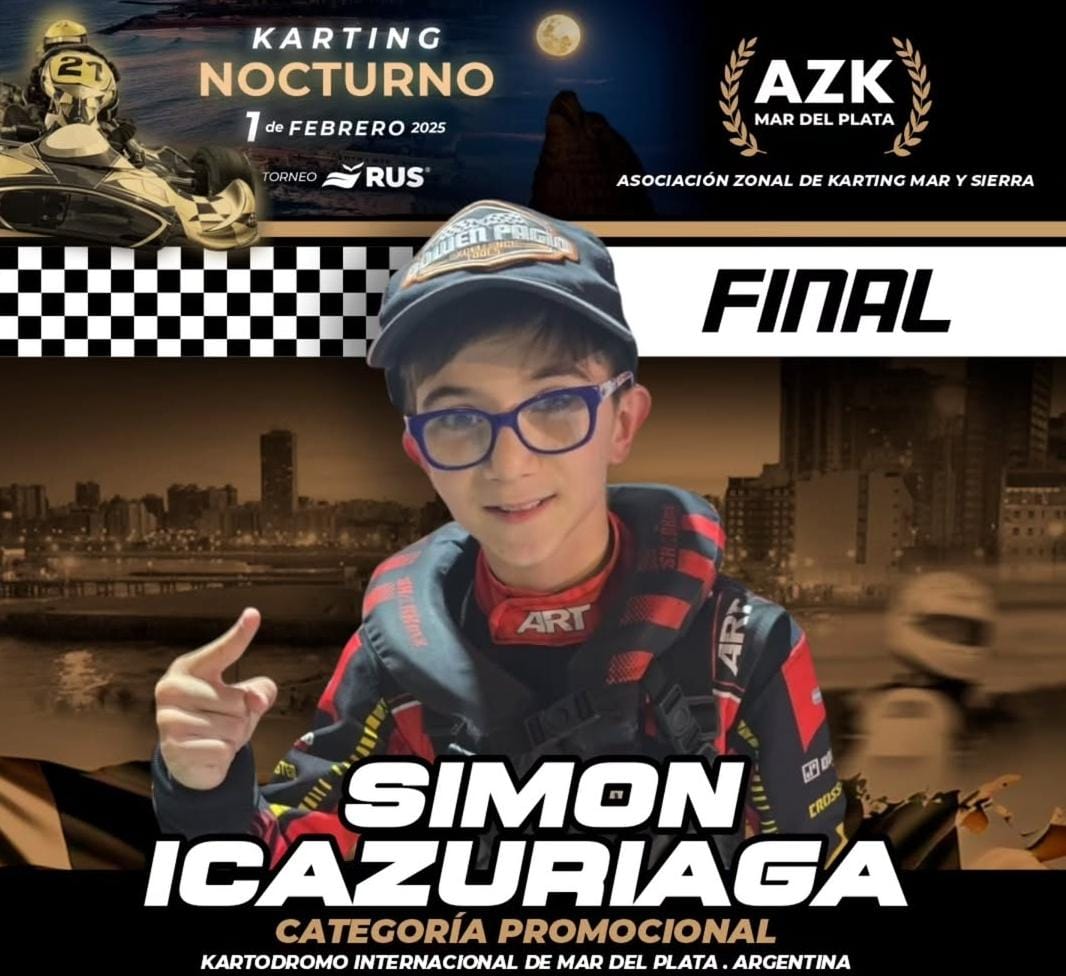 Kárting. Simón Icazuriaga ganó en "La Feliz". Primera fecha del ...